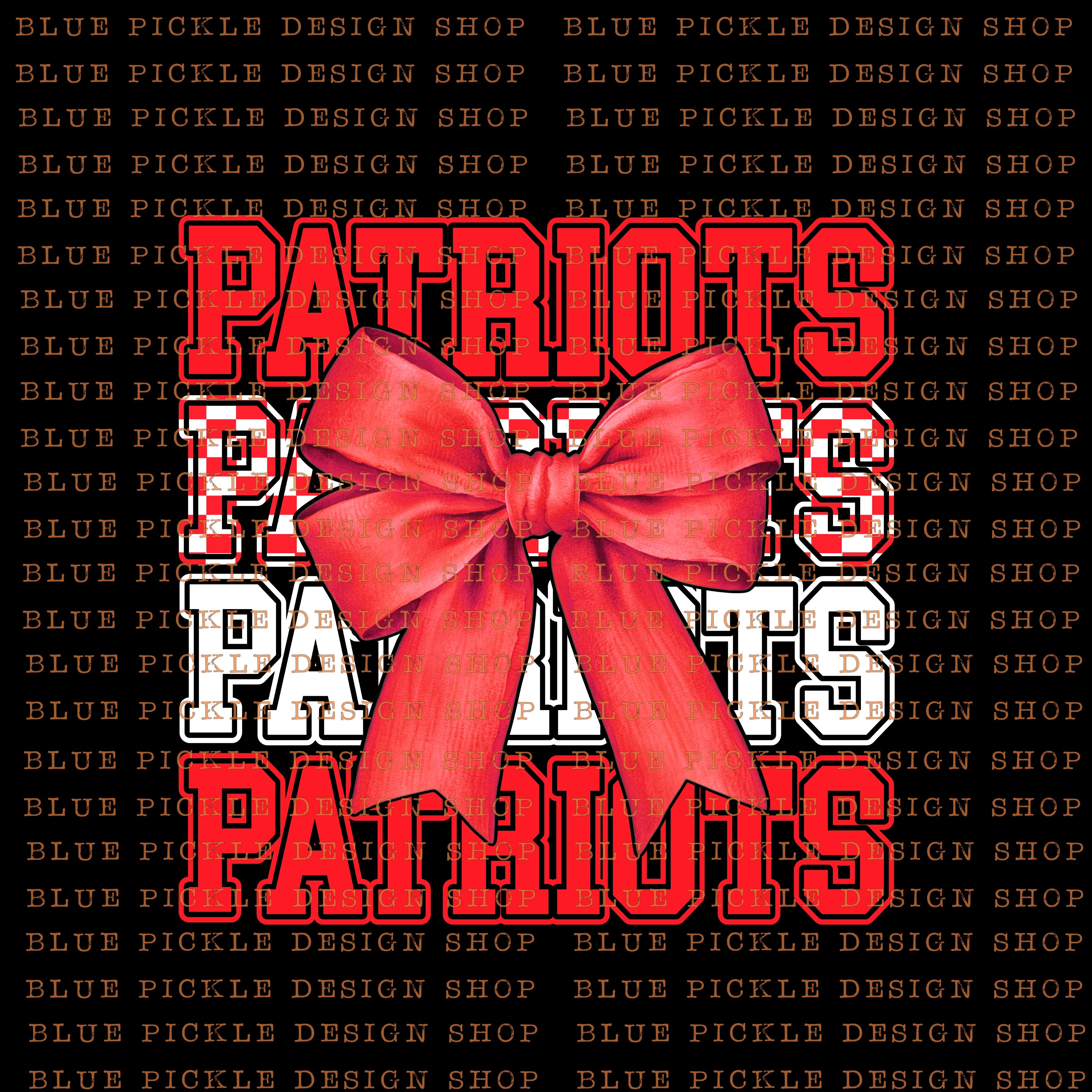 Patriots - Red - DIGITAL DESIGN- INSTANT DOWNLOAD – The Blue Pickle ...