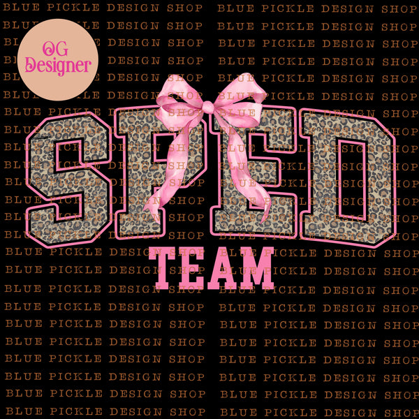 SPED Team - DIGITAL DESIGN- INSTANT DOWNLOAD – The Blue Pickle Boutique